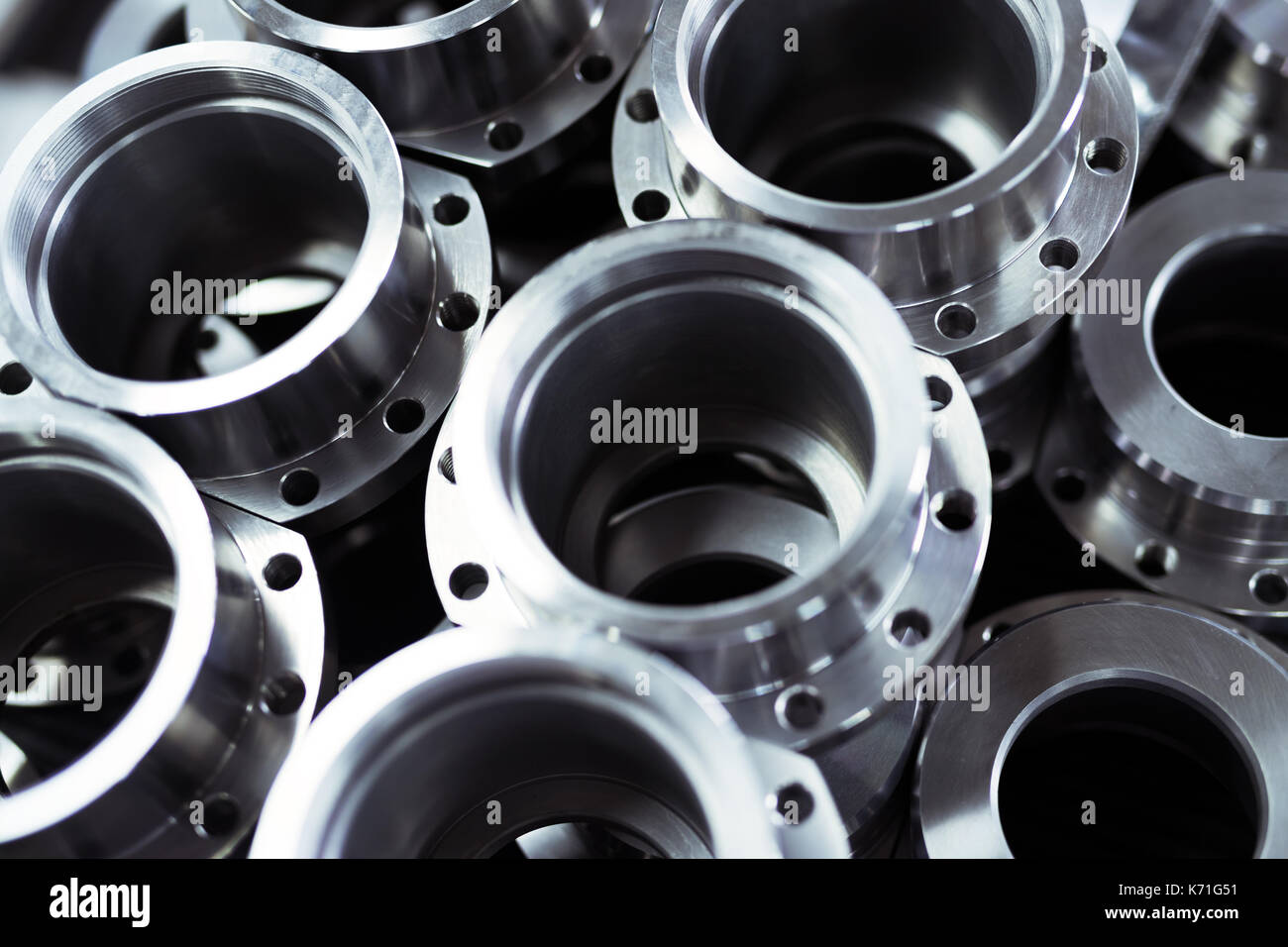 Close-up of a set of metallic gears and parts Stock Photo - Alamy