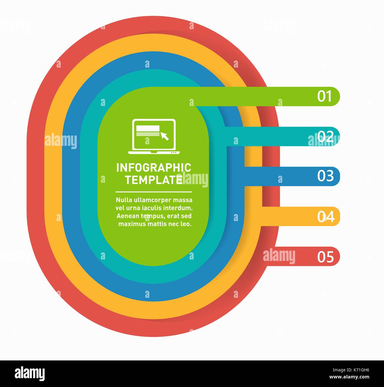 Diagram presentation template for infographics Stock Vector Image & Art ...