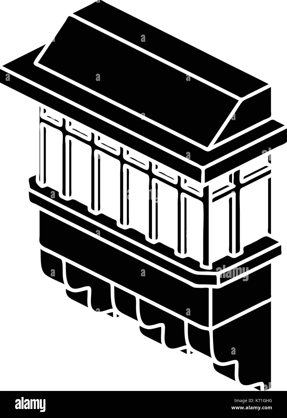 Classic Balcony Icon Simple Style Stock Vector Image And Art Alamy