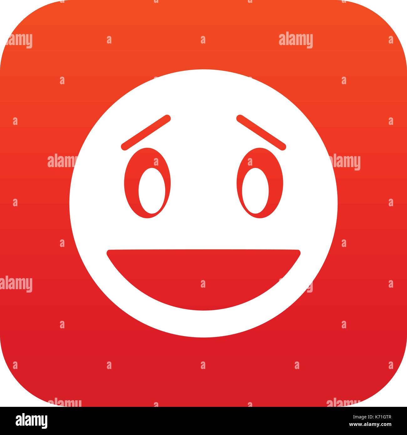 Confused emoticon digital red Stock Vector Image & Art - Alamy