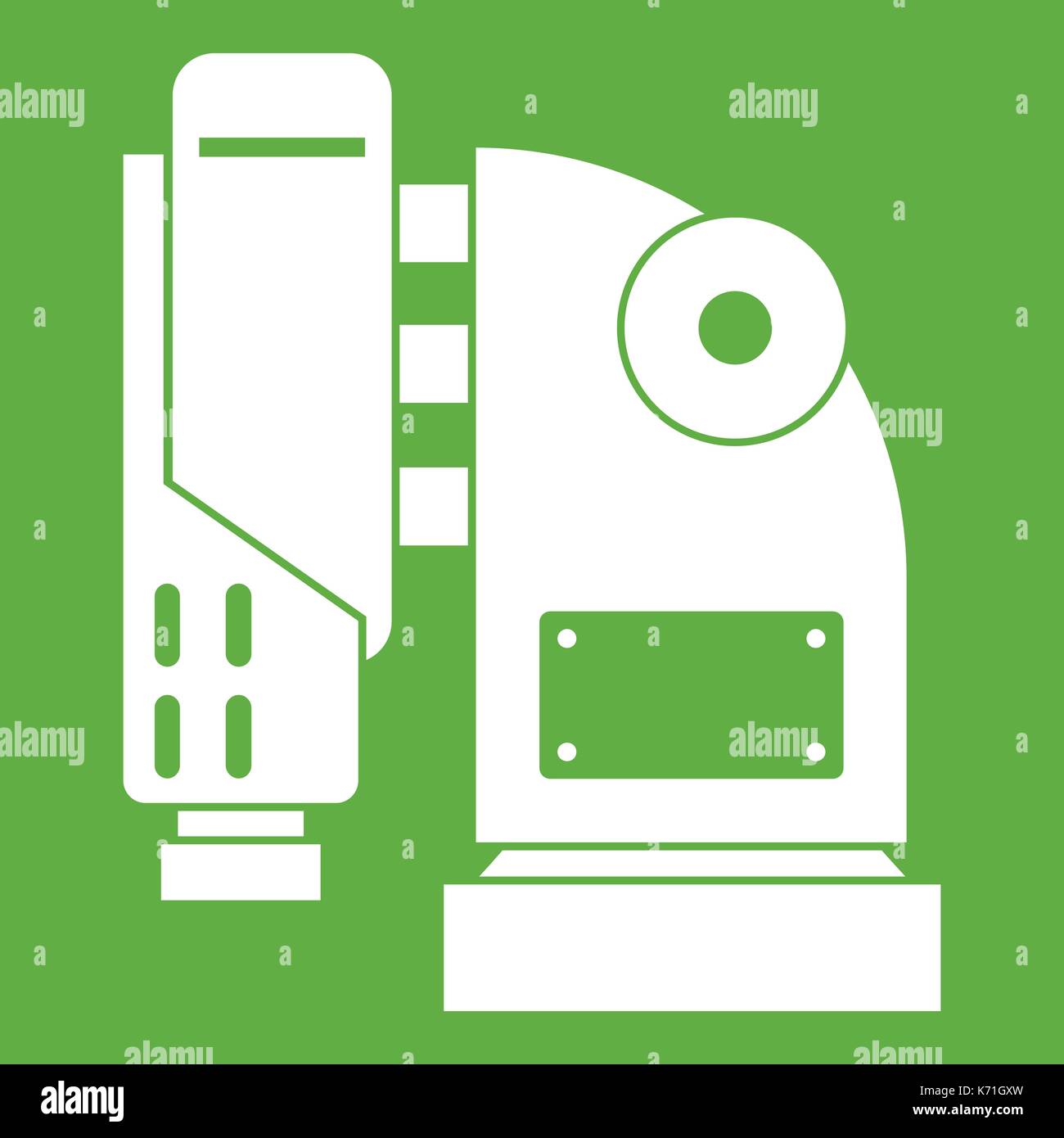 Pneumatic hammer machine icon green Stock Vector Image & Art - Alamy