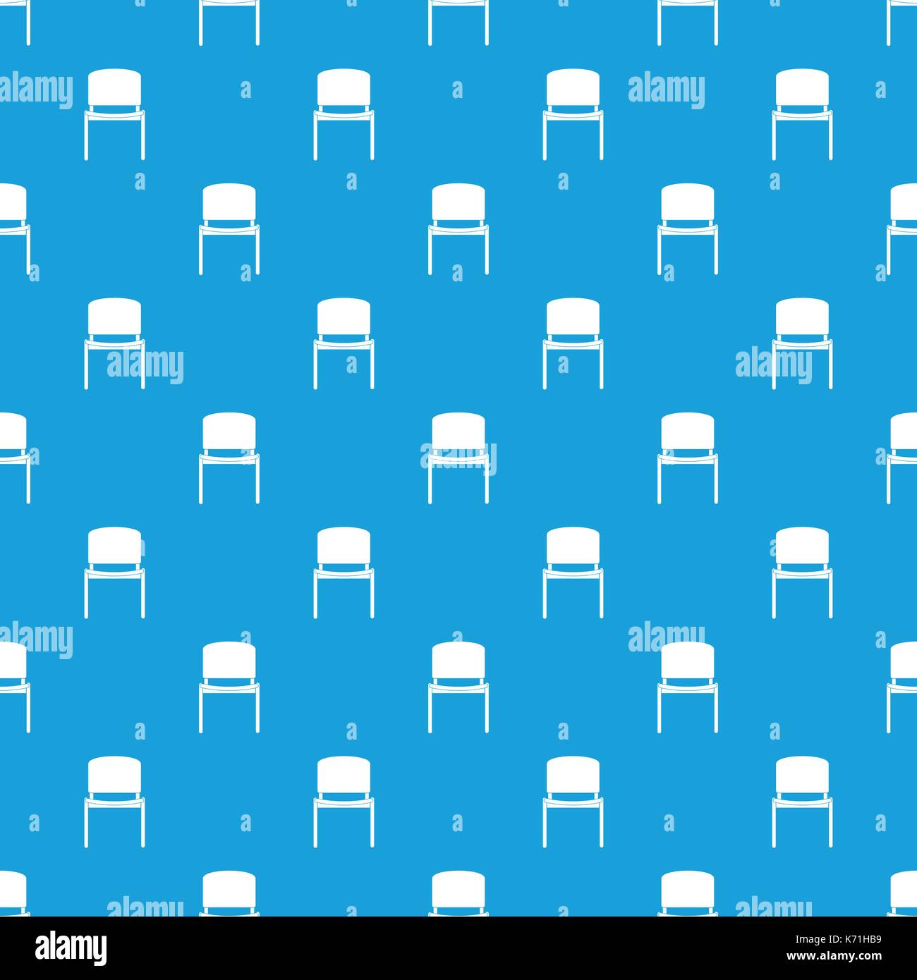 Blue metal armchair Stock Vector Images - Alamy