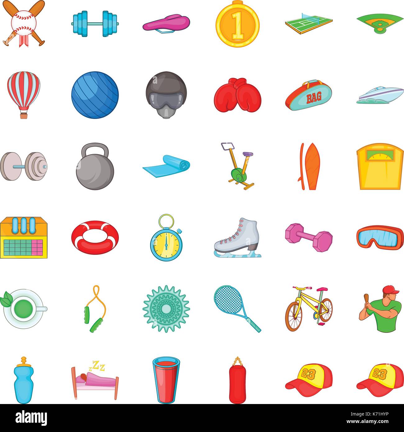 Weight icons set, cartoon style Stock Vector Image & Art - Alamy