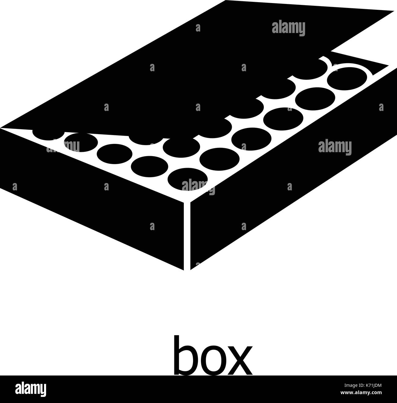 Box icon, simple black style Stock Vector Image & Art - Alamy
