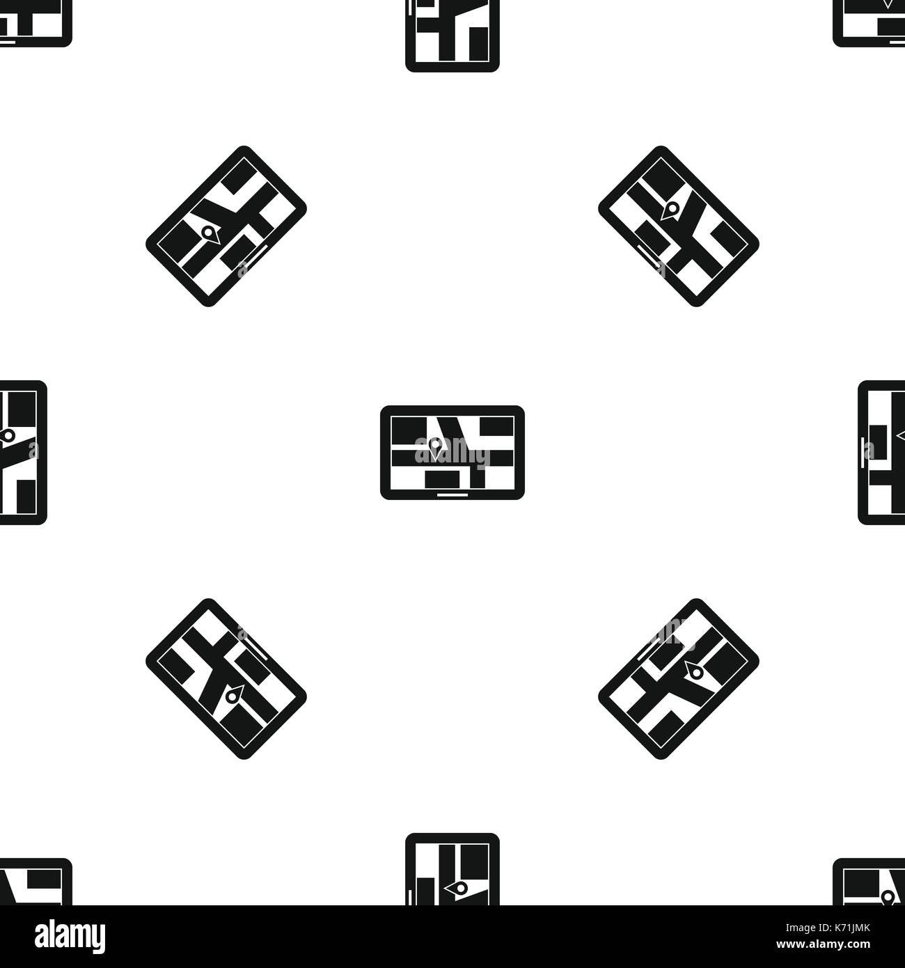 Navigation pattern seamless black Stock Vector Image & Art - Alamy