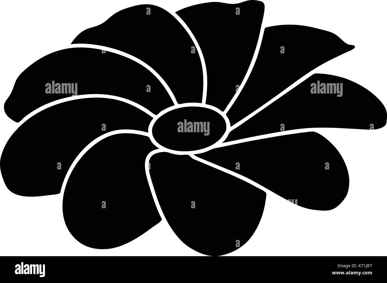 Bright flower icon, simple black style Stock Vector Image & Art - Alamy