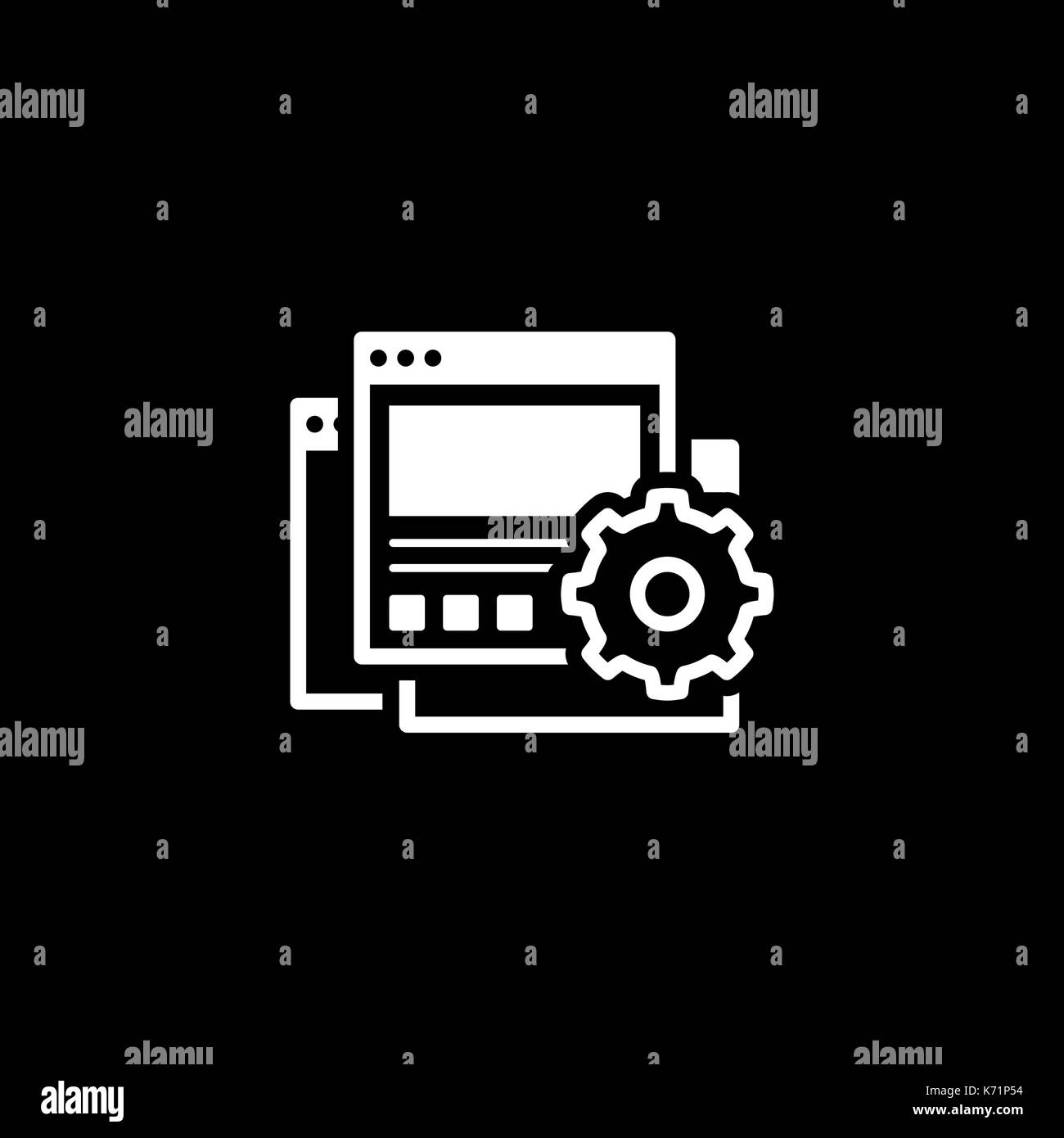 Landing webpage Stock Vector Images - Alamy