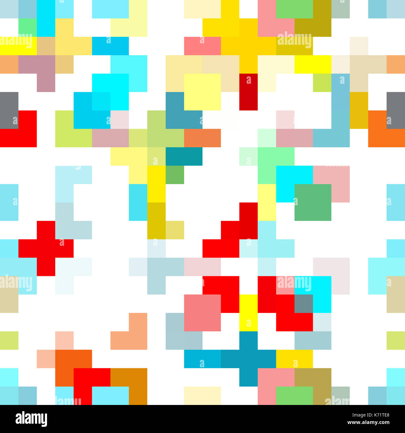 Pixel Art as a Mosaic Abstract Background Stock Photo - Alamy