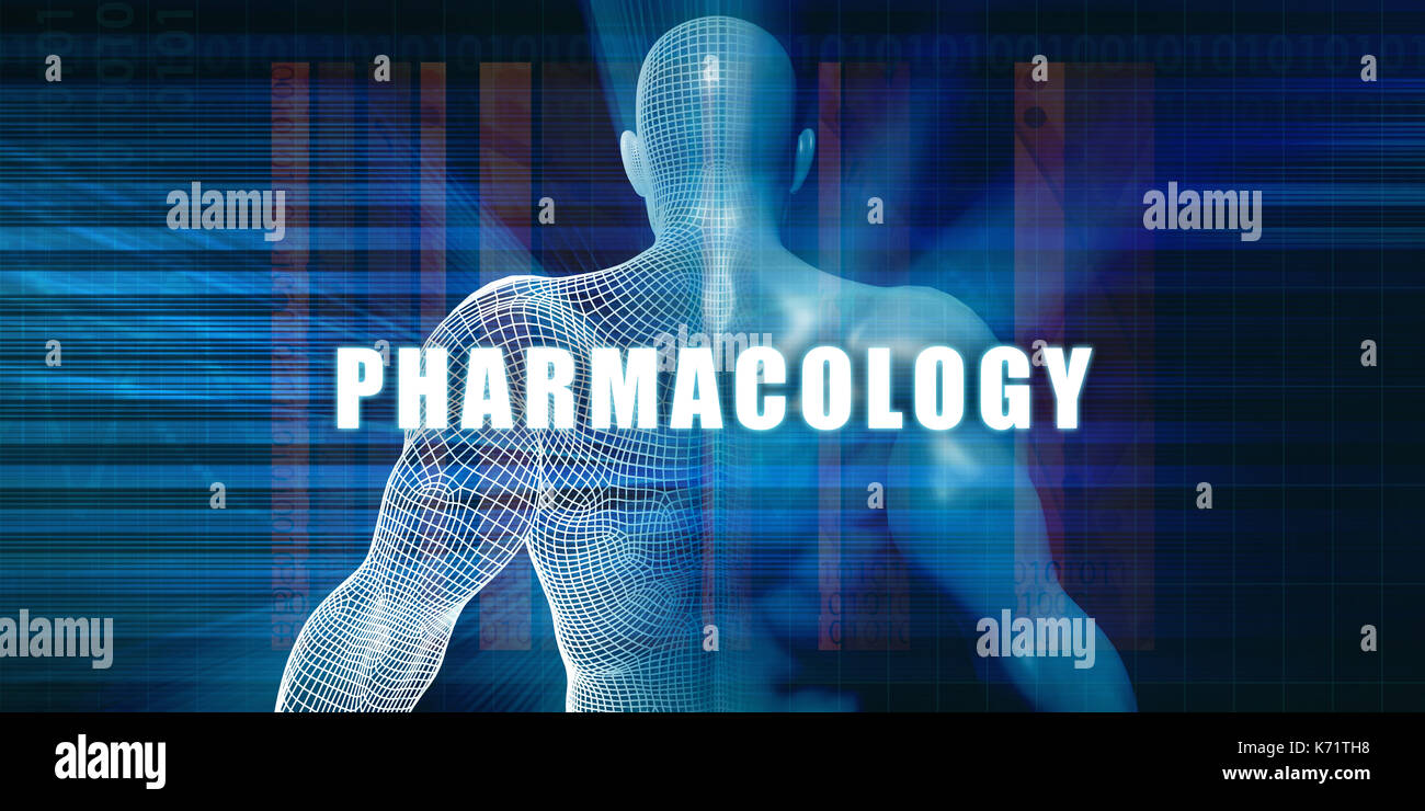 Pharmacology as a Futuristic Concept Abstract Background Stock Photo ...