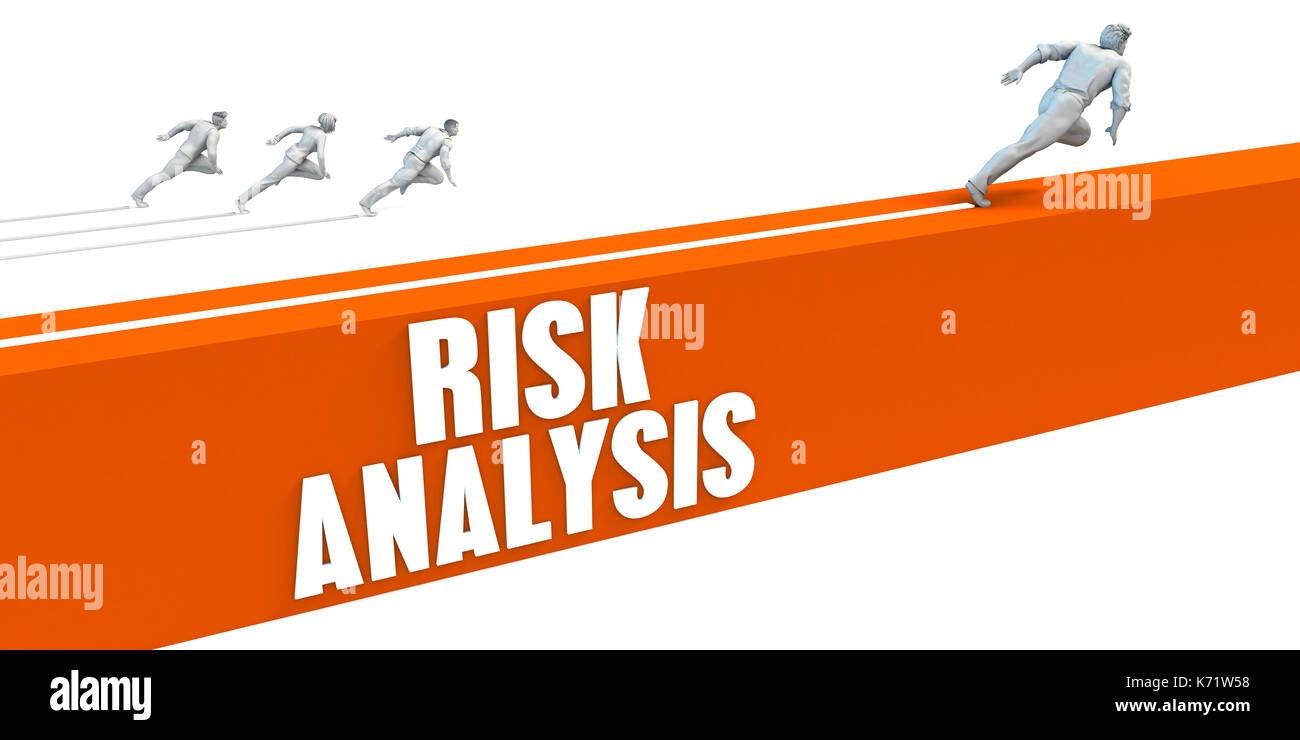 Risk Analysis Express Lane with Business People Running Stock Photo - Alamy