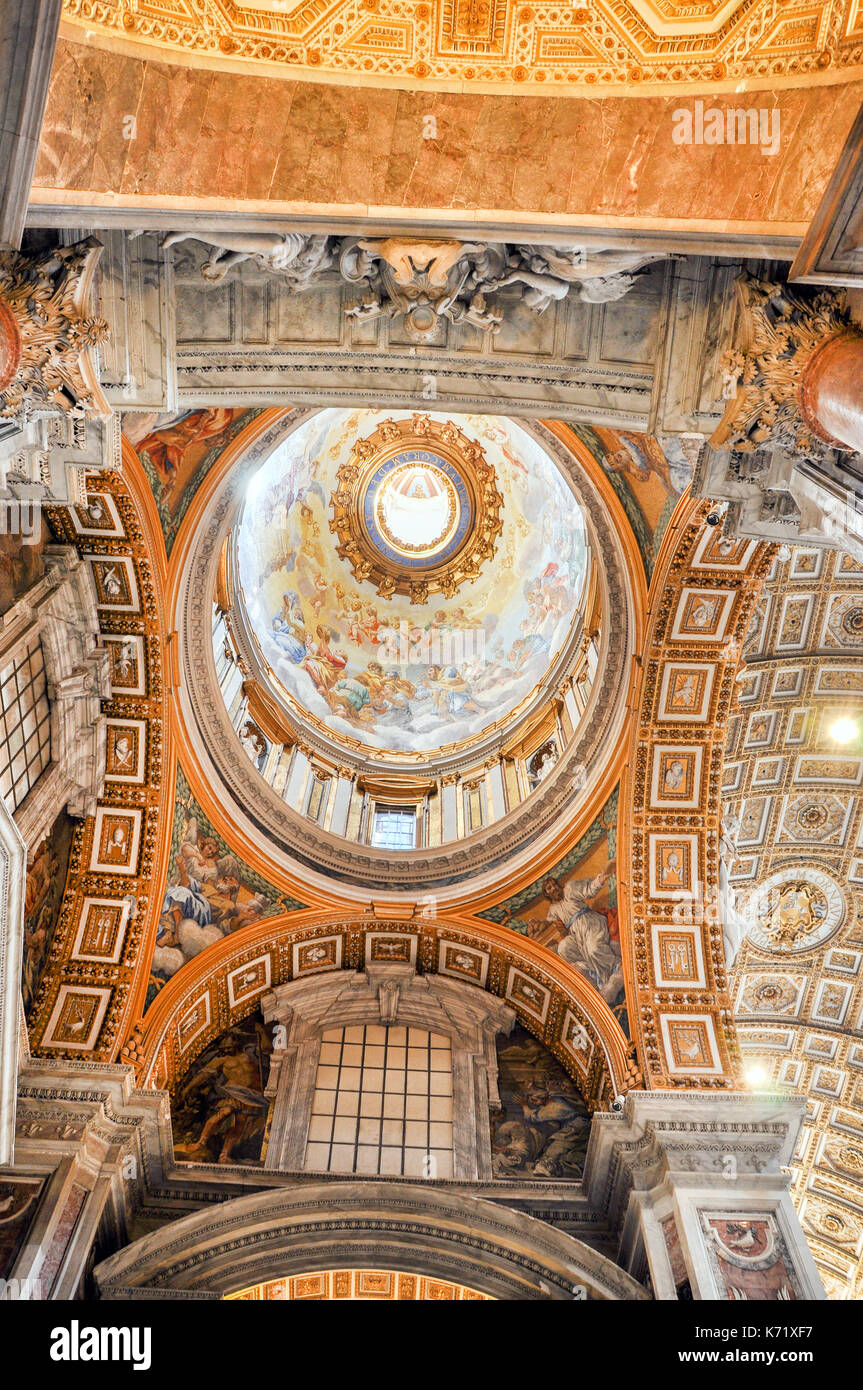 Italy religious ancient ceiling church medieval roof hi-res stock ...
