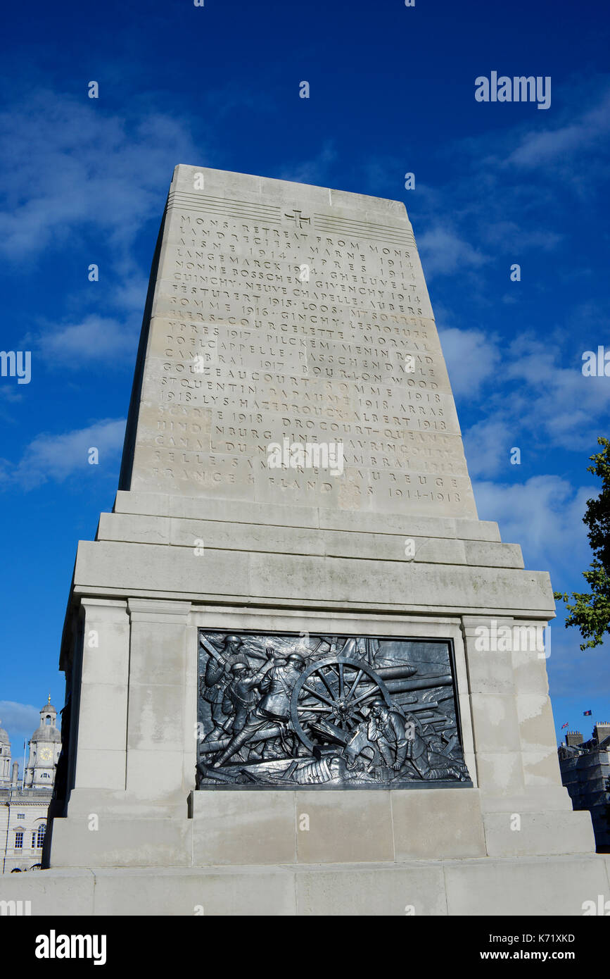 Guards Division War Memorial, or Guards Memorial, rear view, in Horse ...