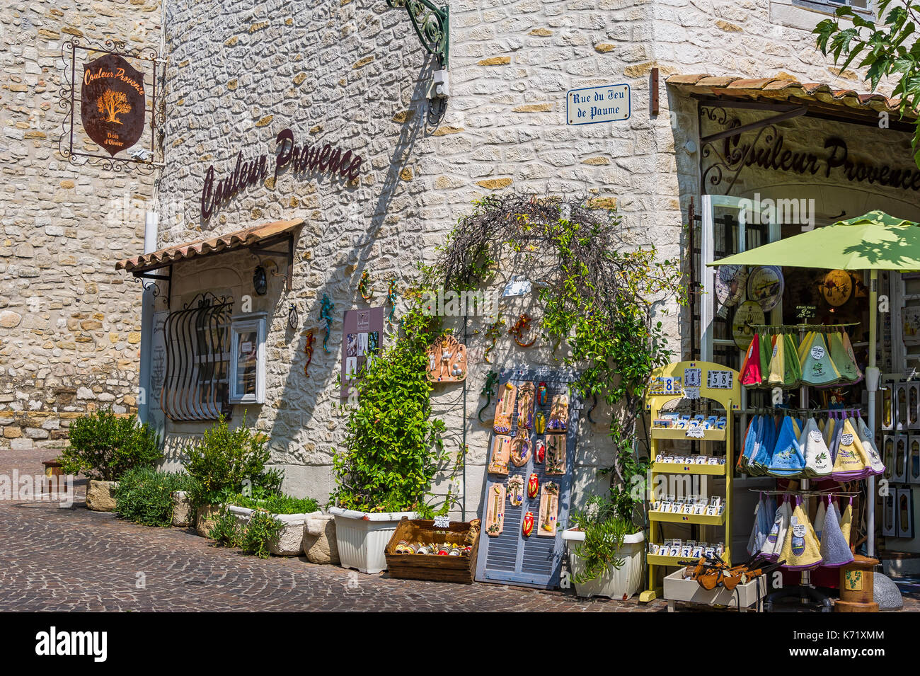 commerce Village Medieval du Castellet Var France Stock Photo ...