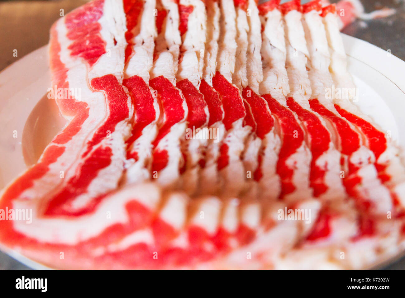 China. 14th Sep, 2017. Mutton slice is a kind of popular food in ...