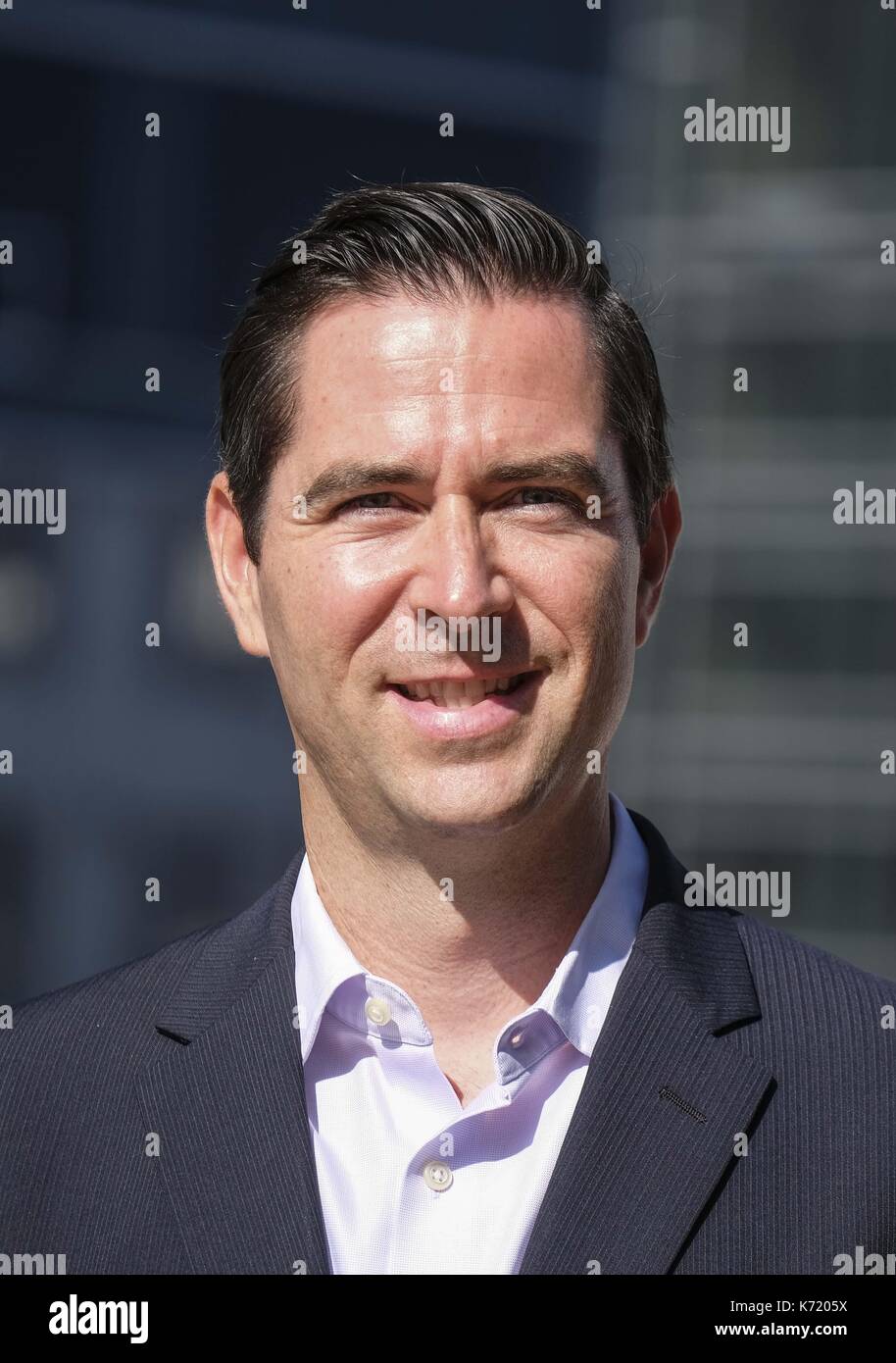 Los Angeles, California, USA. 28th Aug, 2017. Ryan Aubry, director of ...