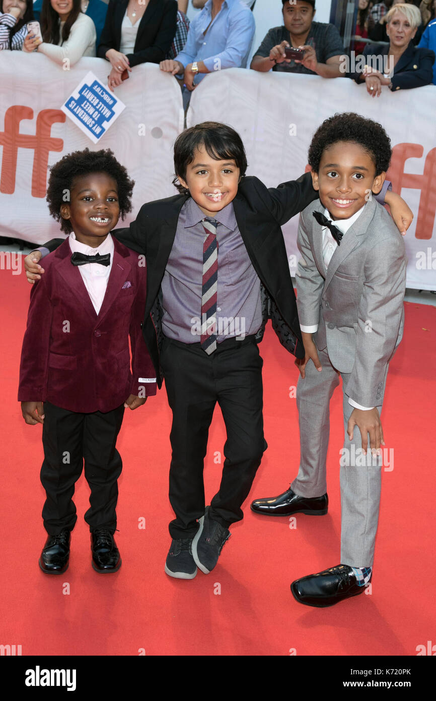 Toronto, Canada. 13th Sep, 2017. Aiden Akpan (L-R), Callan Farris and ...