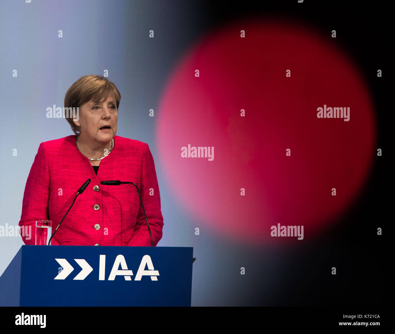 Frankfurt am Main, Germany. 14th Sep, 2017. GErman chancellor Angela ...