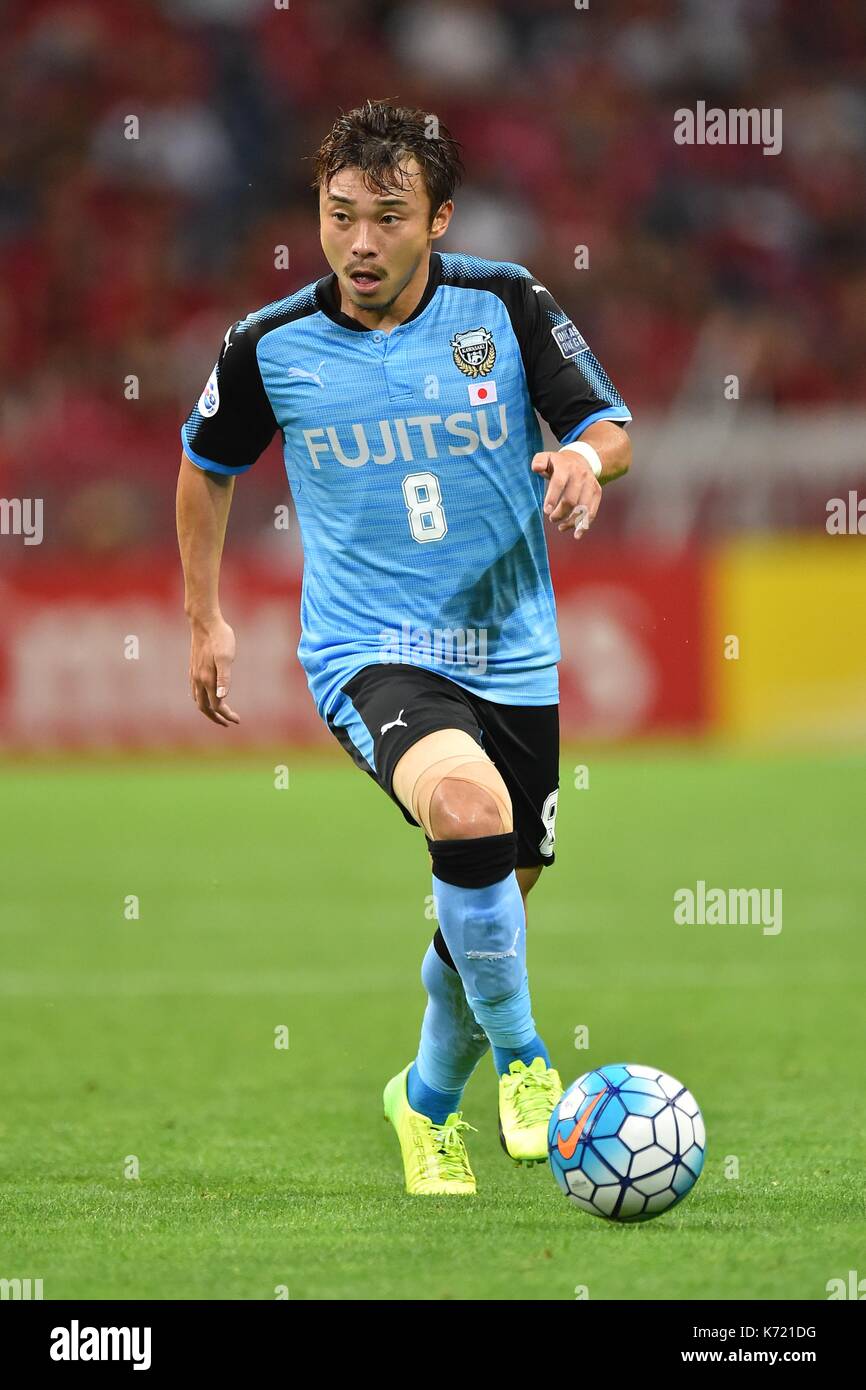 Saitama, Japan. 13th Sep, 2017. Hiroyuki Abe (Frontale) Football/Soccer ...