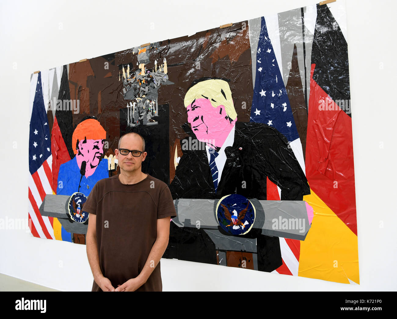 Hanover, Germany. 14th Sep, 2017. Dutch artist Erik van Lieshout stands ...