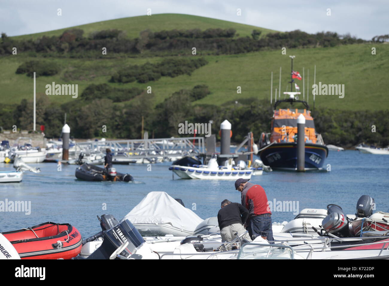 Salcombe, Devon. 14th Sep, 2017. UK Weather: A few showers couldn't ...