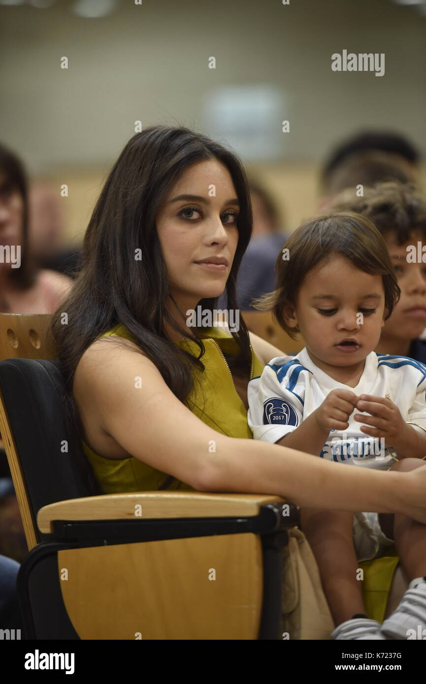 Clarice Alves son Liam during act of presentation of Marcelorenovation ...