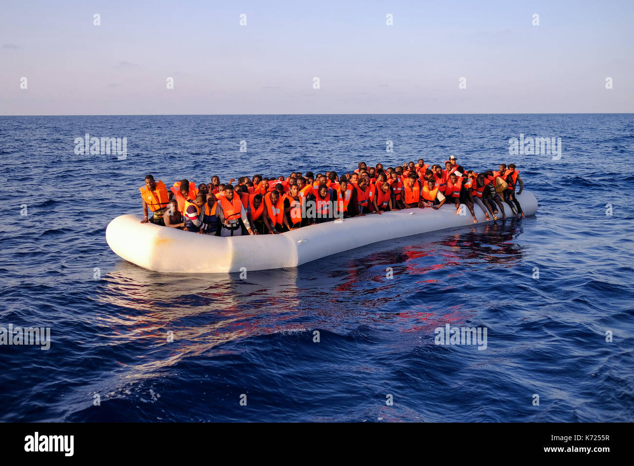 Mediterranean, rescue of migrants aboard inflatables in the central ...