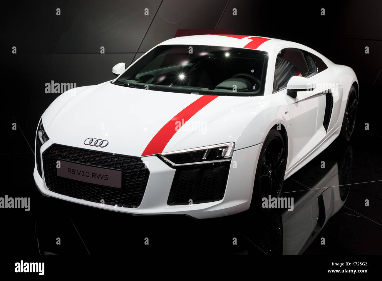 Frankfurt, Germany. 12th Sep, 2017. Audi R8 V10 RWS sports car ...