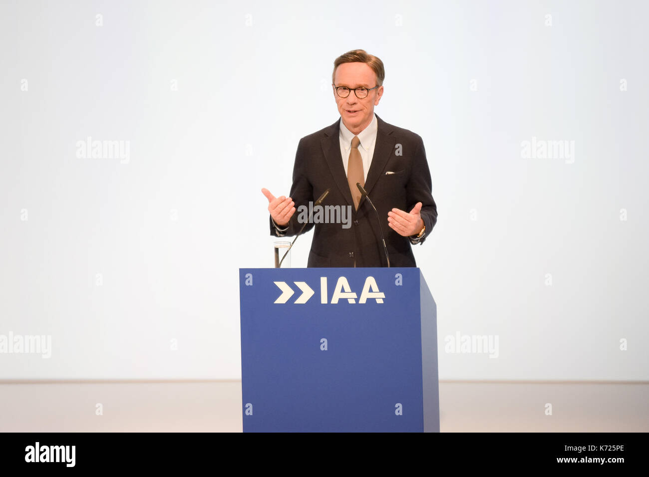 Frankfurt, Germany. 14th Sep, 2017. Matthias Wissmann, president of the ...