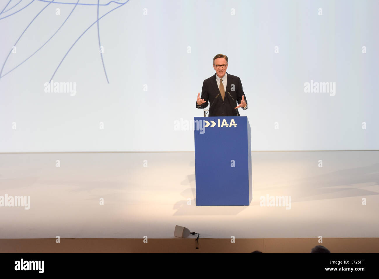 Frankfurt, Germany. 14th Sep, 2017. Matthias Wissmann, president of the ...