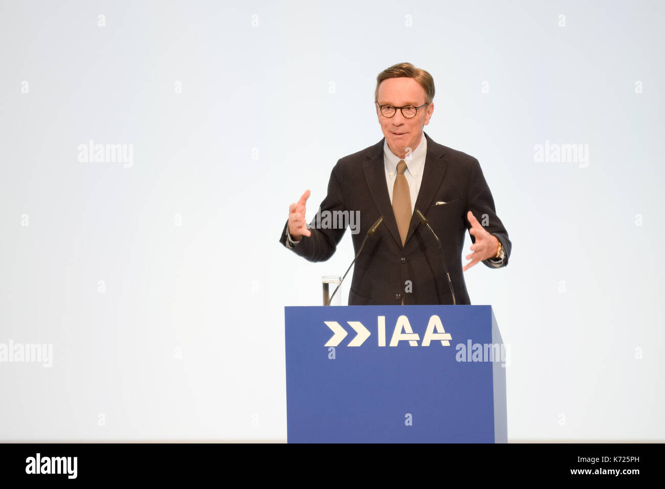 Frankfurt, Germany. 14th Sep, 2017. Matthias Wissmann, president of the ...