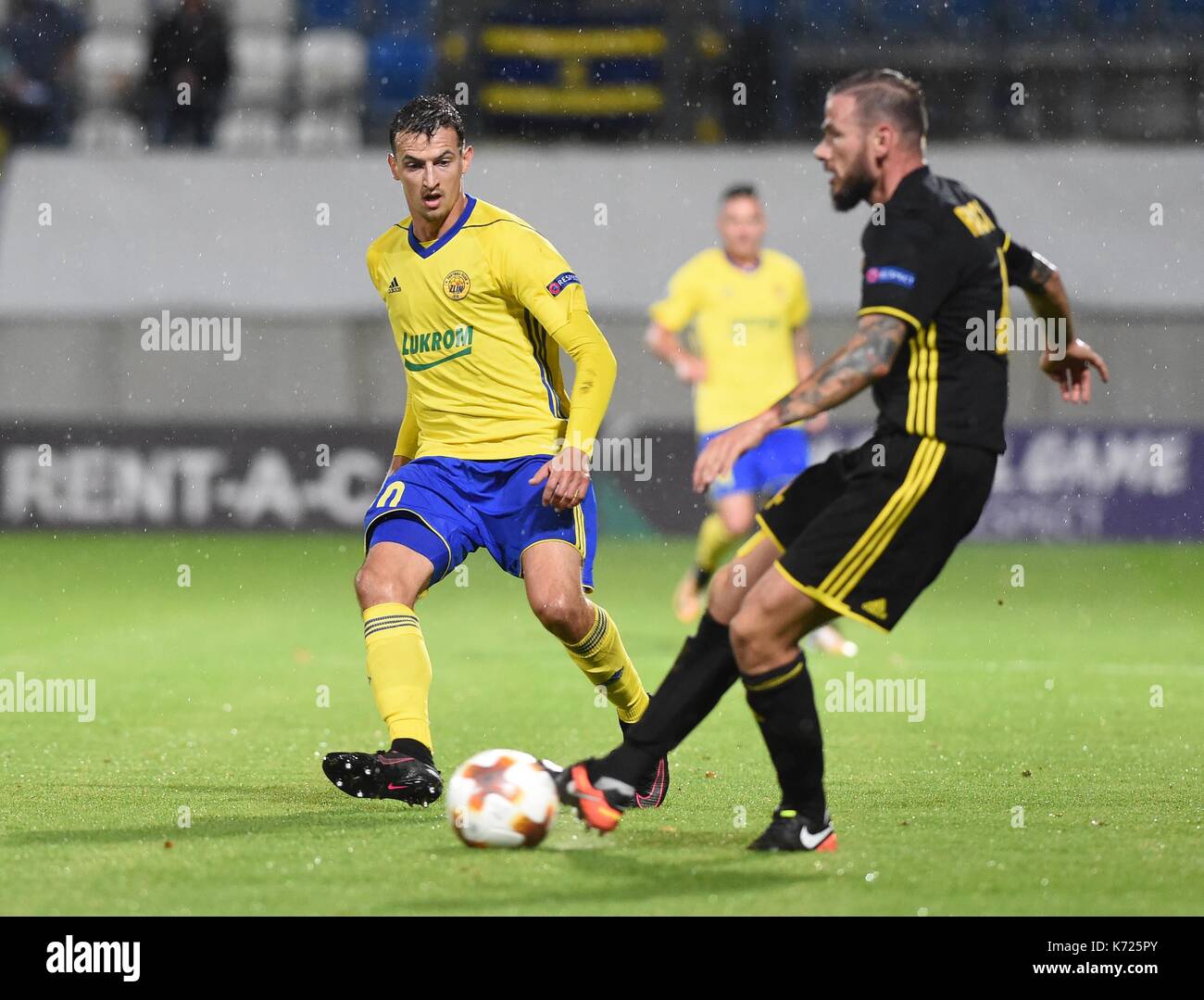 Olomouc, Czech Republic. 14th Sep, 2017. From left VUKADIN VUKADINOVIC ...