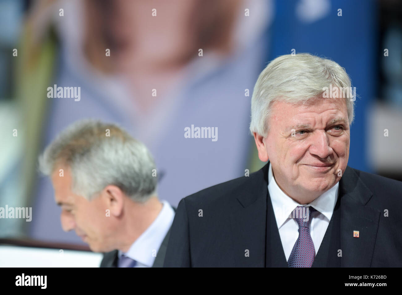 Frankfurt, Germany. 14th Sep, 2017. Peter Feldmann and Volker Bouffier ...