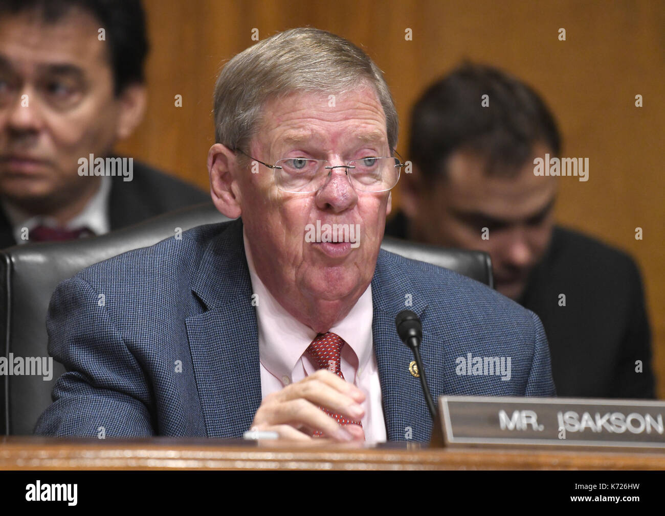 Washington, USA. 14th Sep, 2017. United States Senator Johnny Isakson ...