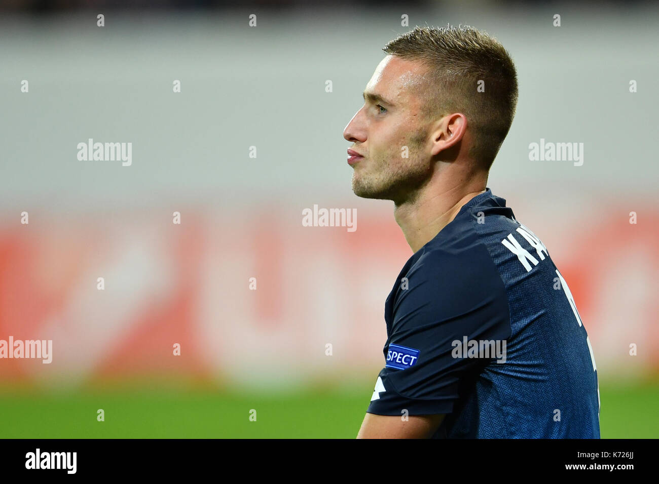 Hoffenheim's Pavel Kaderabek pulling a face during the UEFA Europa ...