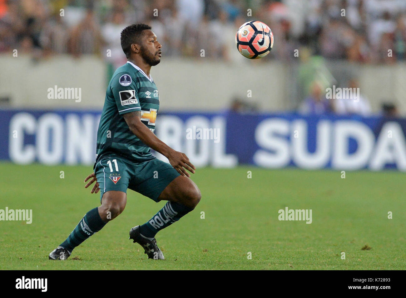 Jonathan Gonzáles during Fluminense vs. LDU held at Mário Filho Stadium ...