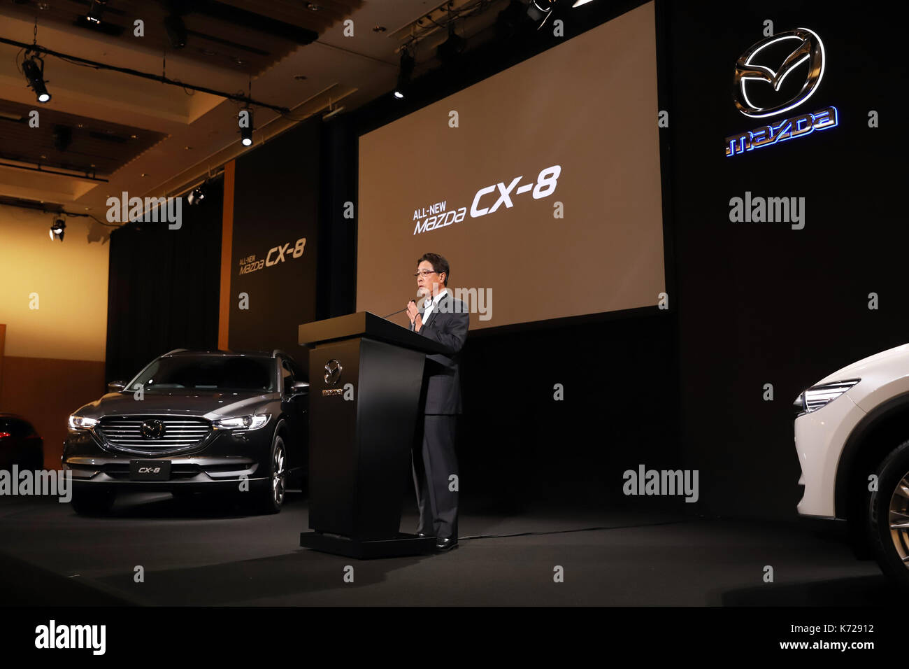 Tokyo, Japan. 14th Sep, 2017. Japan's automaker Mazda president ...