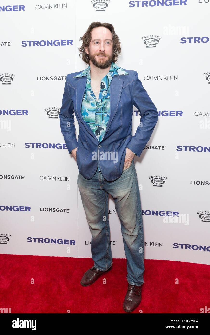 New York, NY, USA. 14th Sep, 2017. Phil Burke at arrivals for STRONGER ...