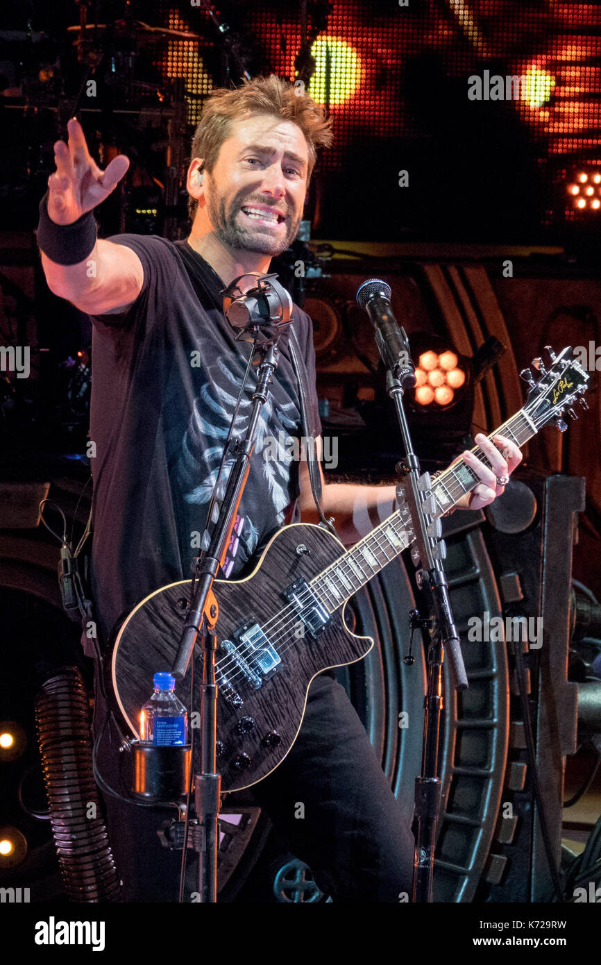 Morrison, Colorado, USA. 12th Sep, 2017. CHAD KROEGER of Nickelback at ...