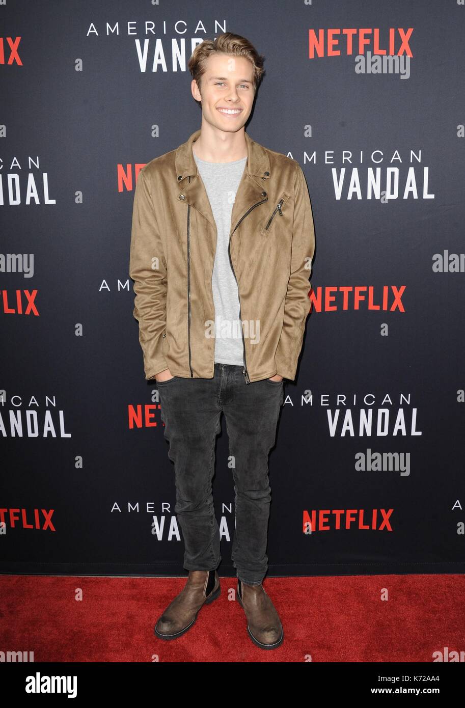 Los Angeles, California, USA. 14th Sep, 2017. Logan Shroyer at arrivals ...