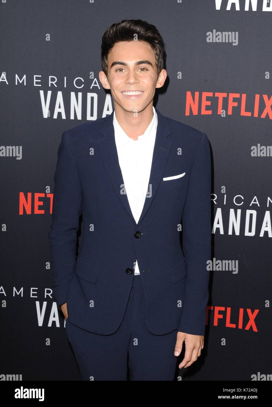 Los Angeles, California, USA. 14th Sep, 2017. Tyler Alvarez at arrivals ...