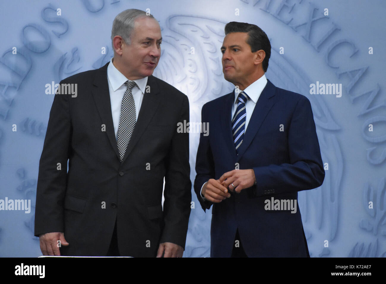 Mexico City, Mexico. 14th Sep, 2017. Israeli Prime Minister Benjamin ...