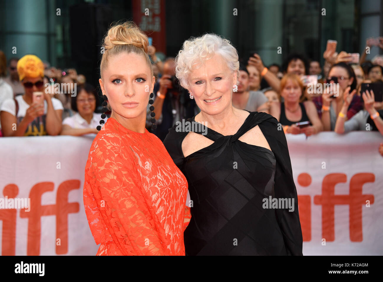 Toronto, Ontario, Canada. 14th Sep, 2017. ANNIE STARK and GLENN CLOSE ...