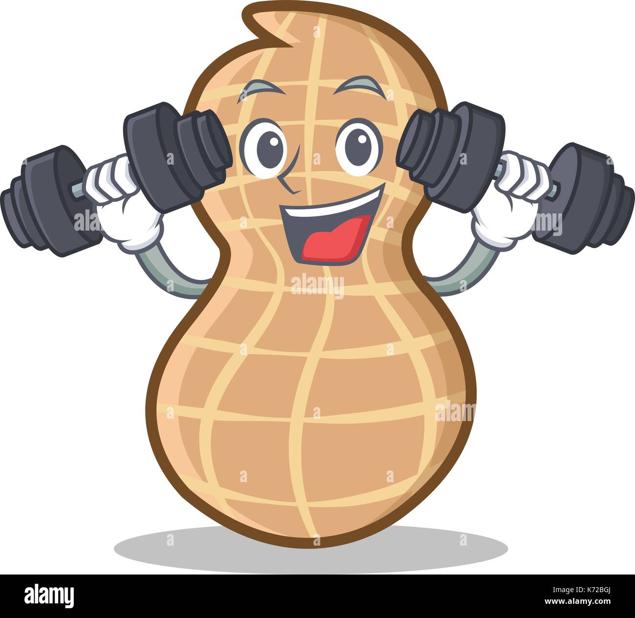Fitness peanut character cartoon style Stock Vector Image & Art - Alamy