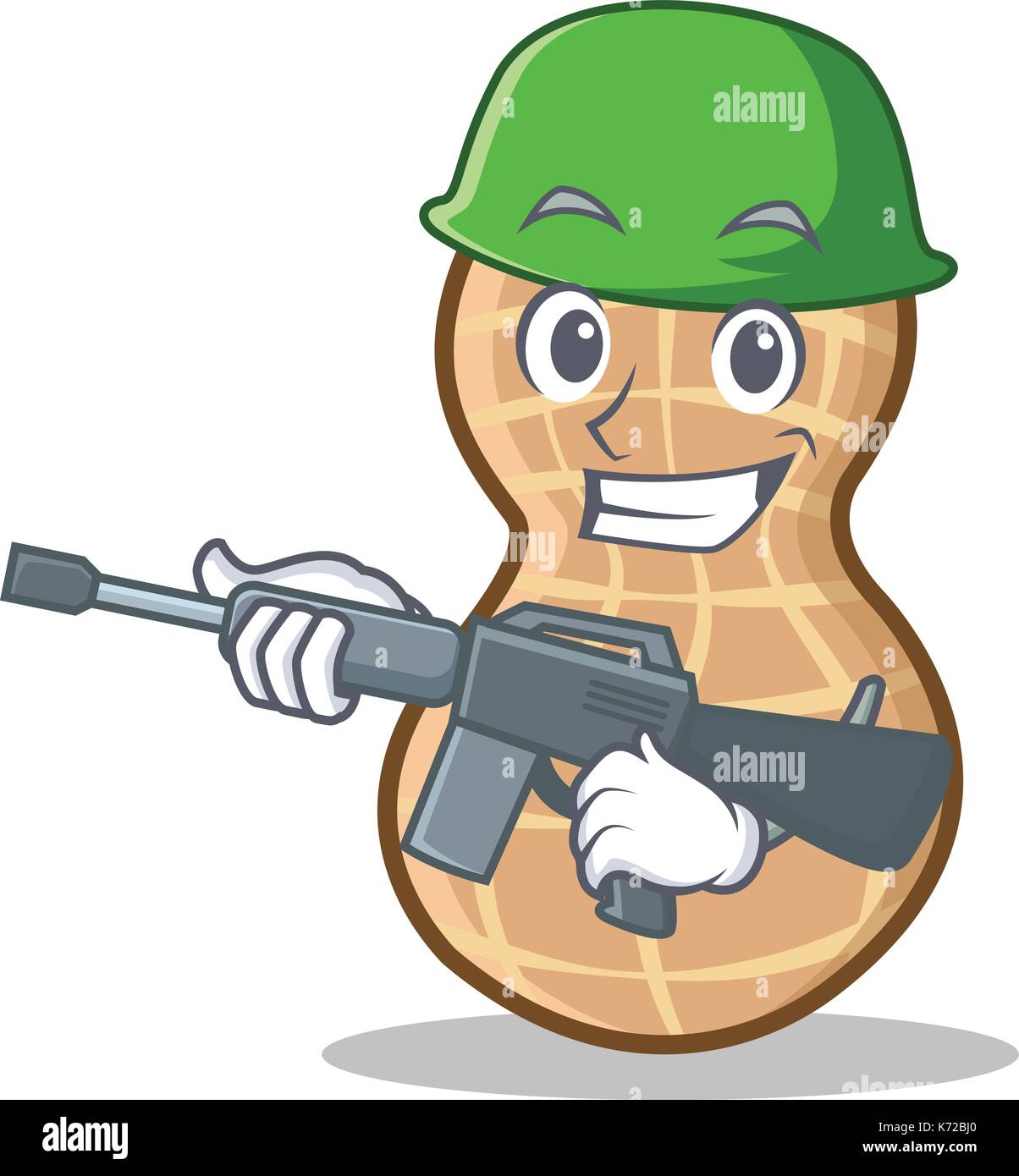 Army peanut character cartoon style Stock Vector Image & Art - Alamy