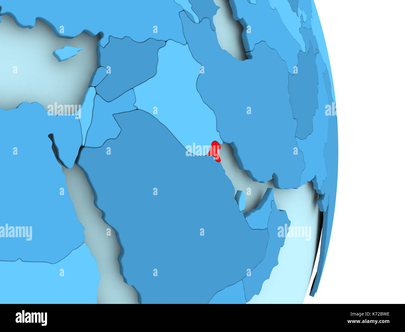 Simple political map kuwait hi-res stock photography and images - Alamy