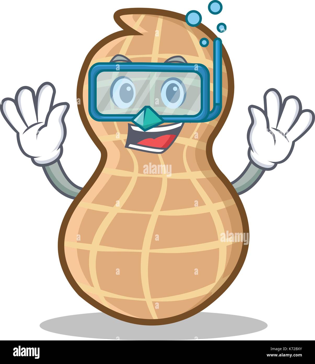 Monkey eat peanut Stock Vector Images - Alamy