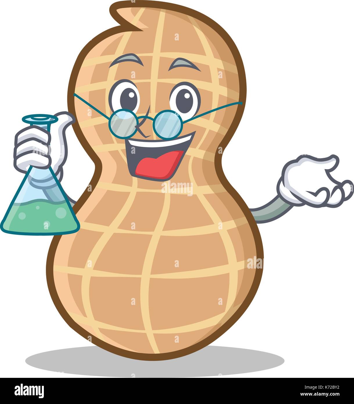 Professor peanut character cartoon style Stock Vector Image & Art - Alamy
