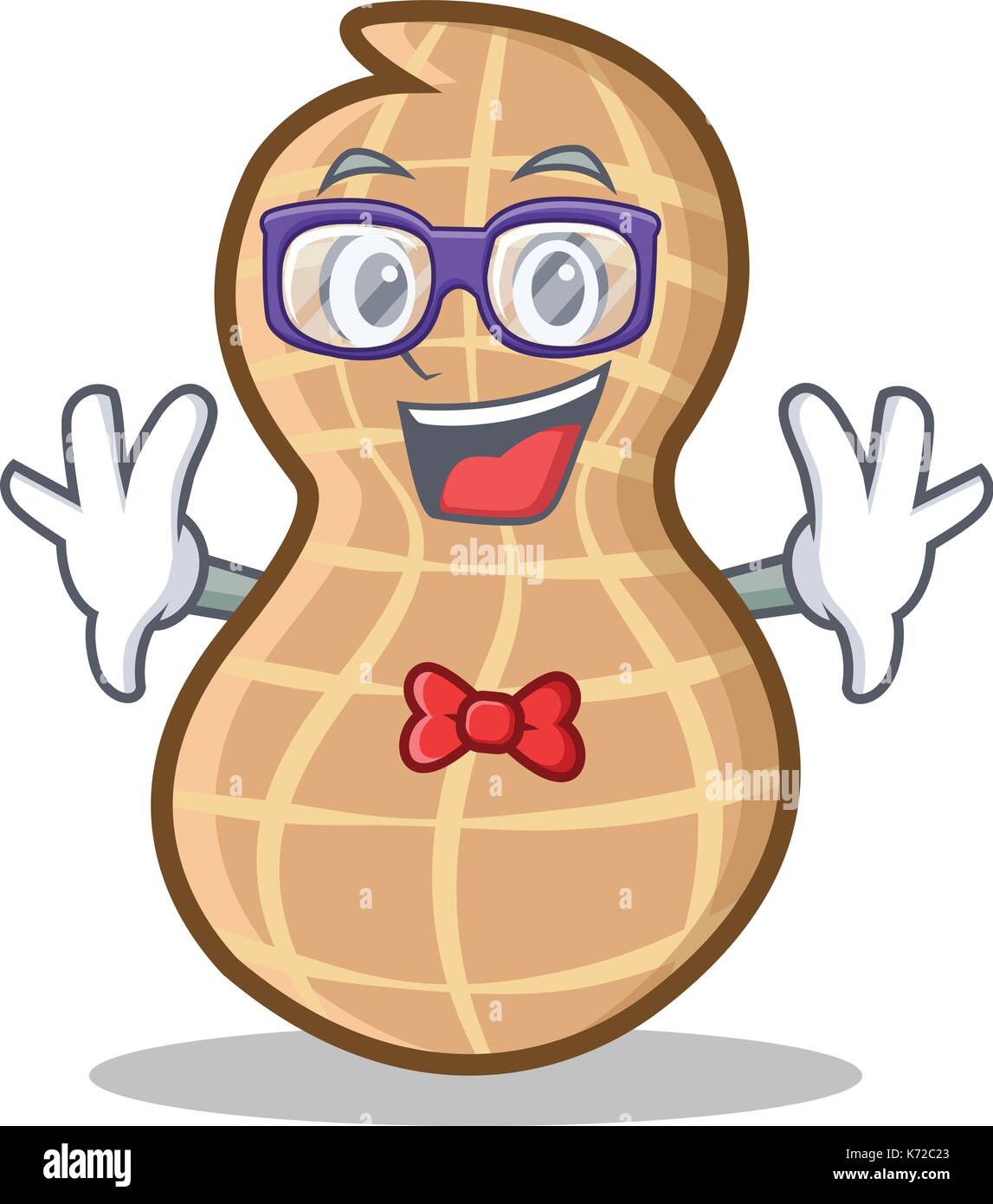 Monkey eat peanut Stock Vector Images - Alamy