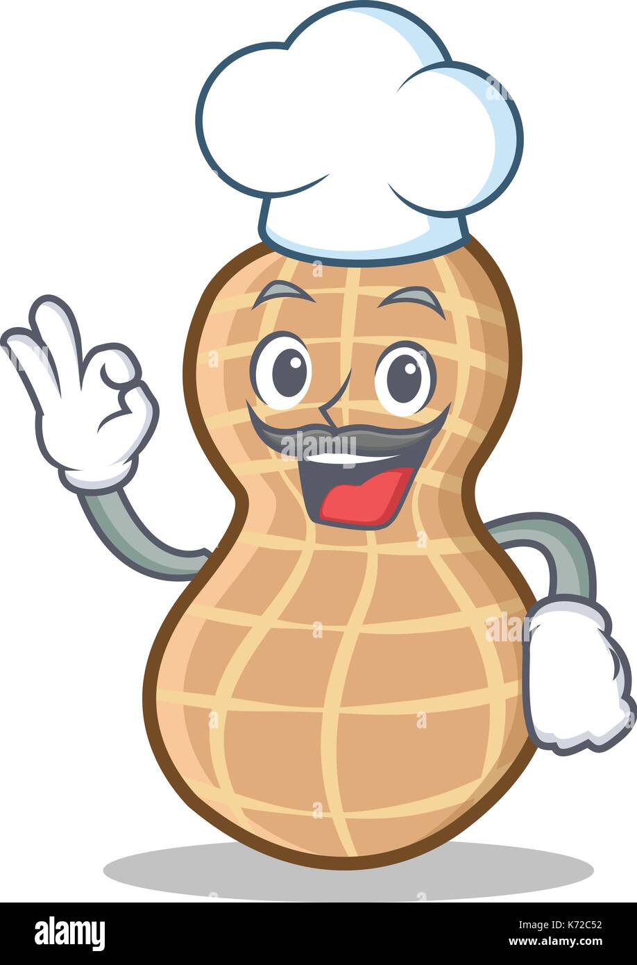 Chef peanut character cartoon style Stock Vector Image & Art - Alamy