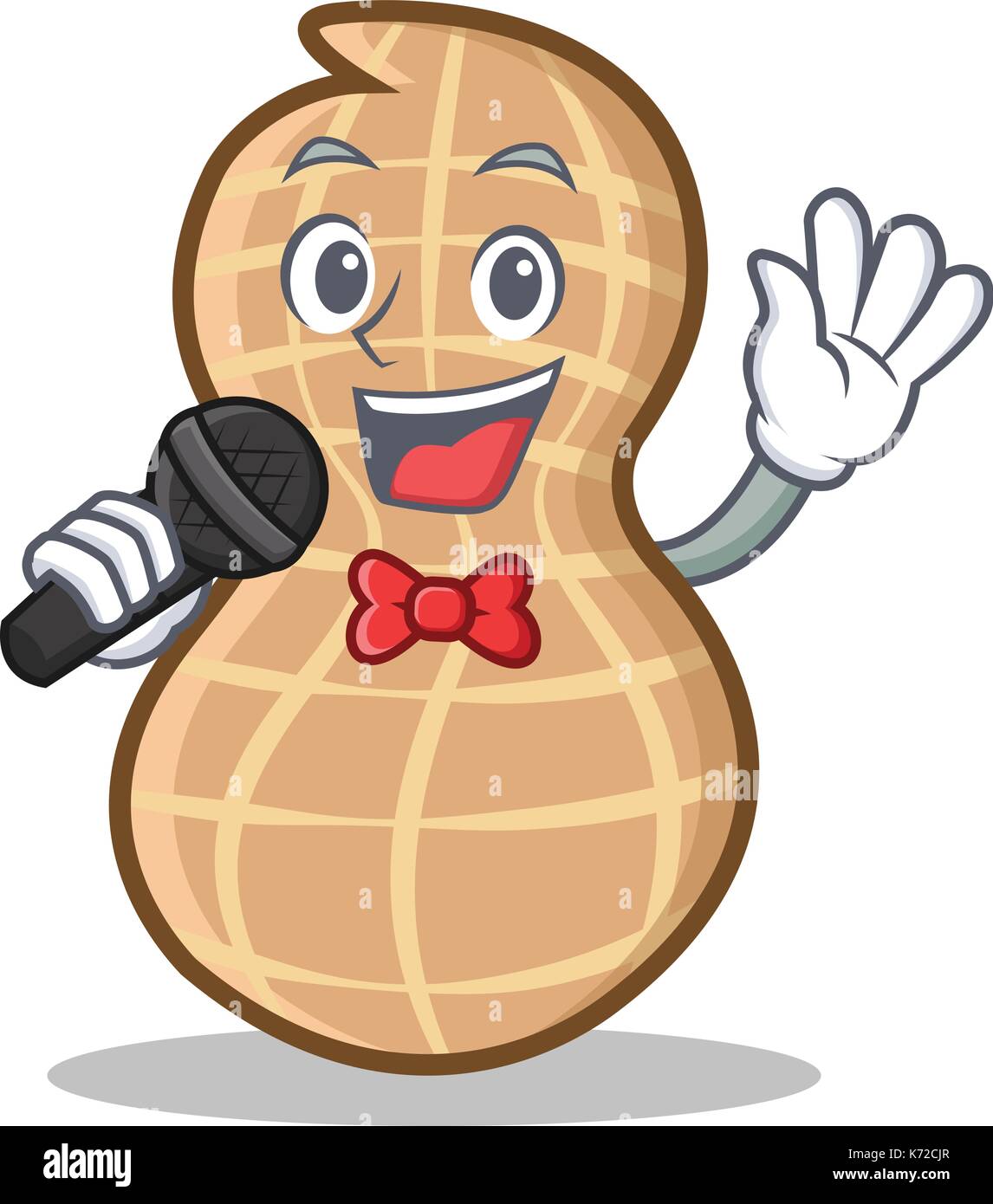 Monkey eat peanut Stock Vector Images - Alamy